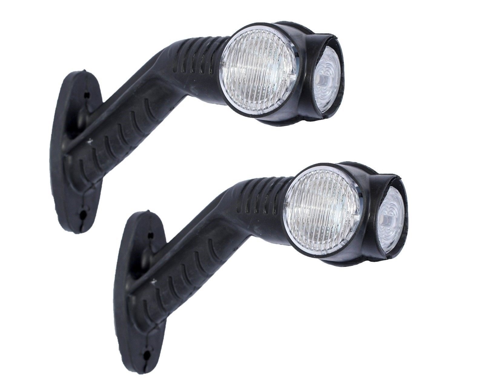 Τριπλά πλευρικά φώτα θέσης κόκκινα/λευκά/κίτρινα LED 12V/24V (τ. κέρατα), ζεύγος (2 τεμάχια ...