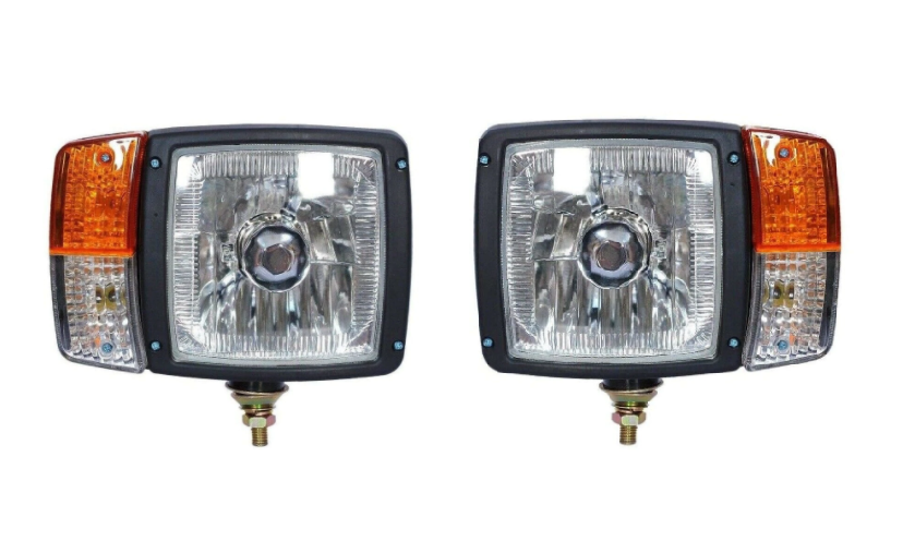 Σετ Φώτα Αλογόνου Με Βάσεις και Φλάς Δεξί / Αριστερό H4 12V / 24V | Flexzon.gr