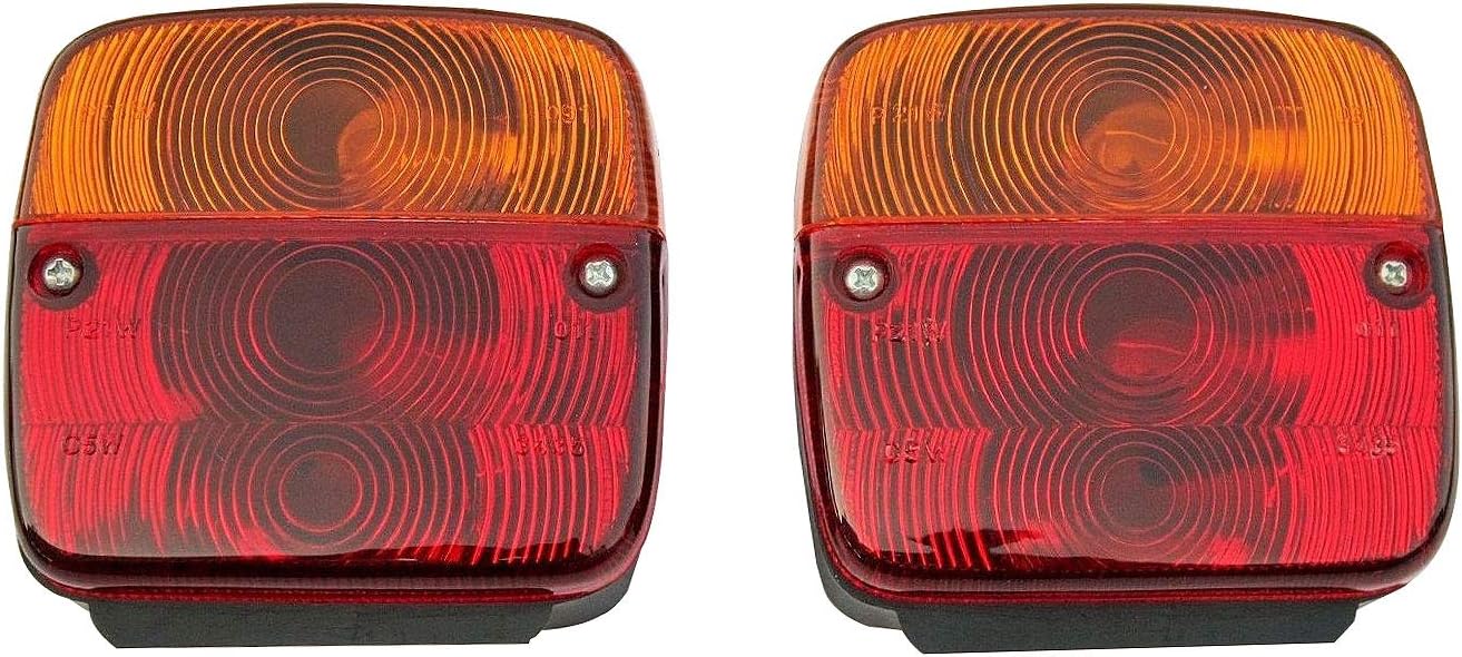 Σετ Φανάρια Πίσω 12V για Τρακτέρ / Τρέιλερ Δεξί + Αριστερό με Λάμπα ...