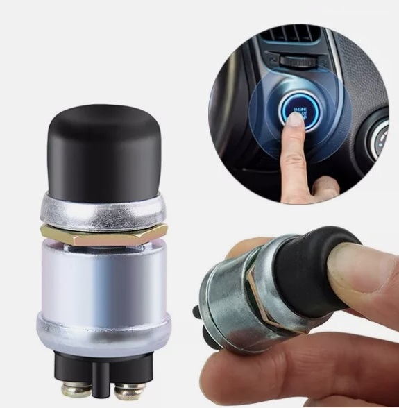 Κουμπί Εκκίνησης 12V Γενικής Χρήσης για Τρομπέτα Κόρνας / Ανάφλεξης κτλ. | Flexzon.gr