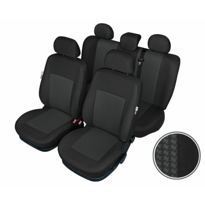 Σετ Καλύμματα Αυτοκινήτου Ύφασμα Kegel 9τμχ. Μαύρο για Toyota Yaris Mk3 2011-2019 | Flexzon.gr