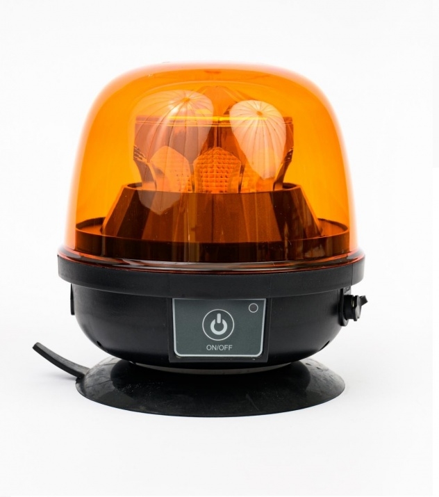 Επαναφορτιζόμενος LED Φάρος Πορτοκαλί 12V / 24V Με Μαγνήτη και Βεντούζα E9 | Flexzon.gr