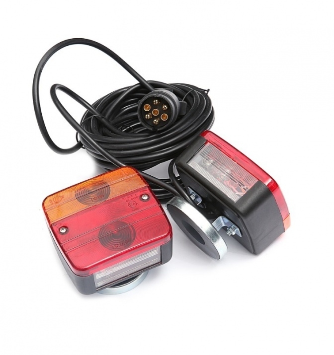 Σετ Φανάρι 4 Λειτουργίες με Μαγνήτη και Καλώδιο 12V / 24V | Flexzon.gr