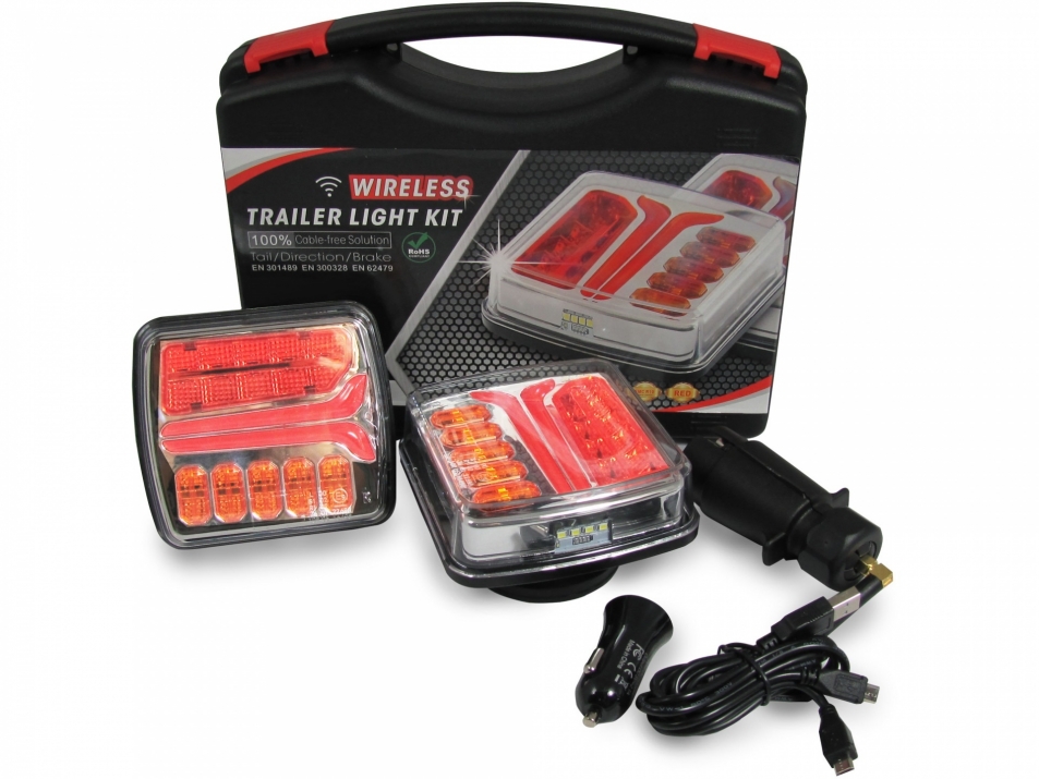 Σετ Φανάρια Ασύρματα Wireless με Μαγνήτη 12V / 24V | Flexzon.gr